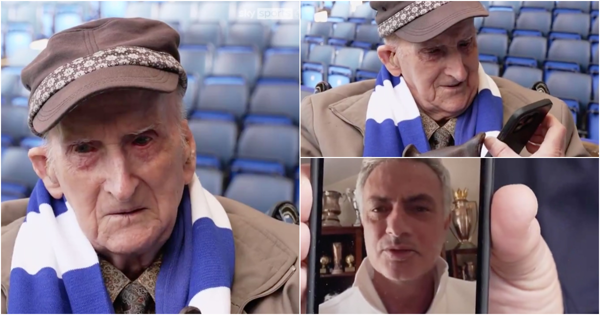 Adepto do Chelsea que fez 100 anos recebeu uma mensagem especial de ...