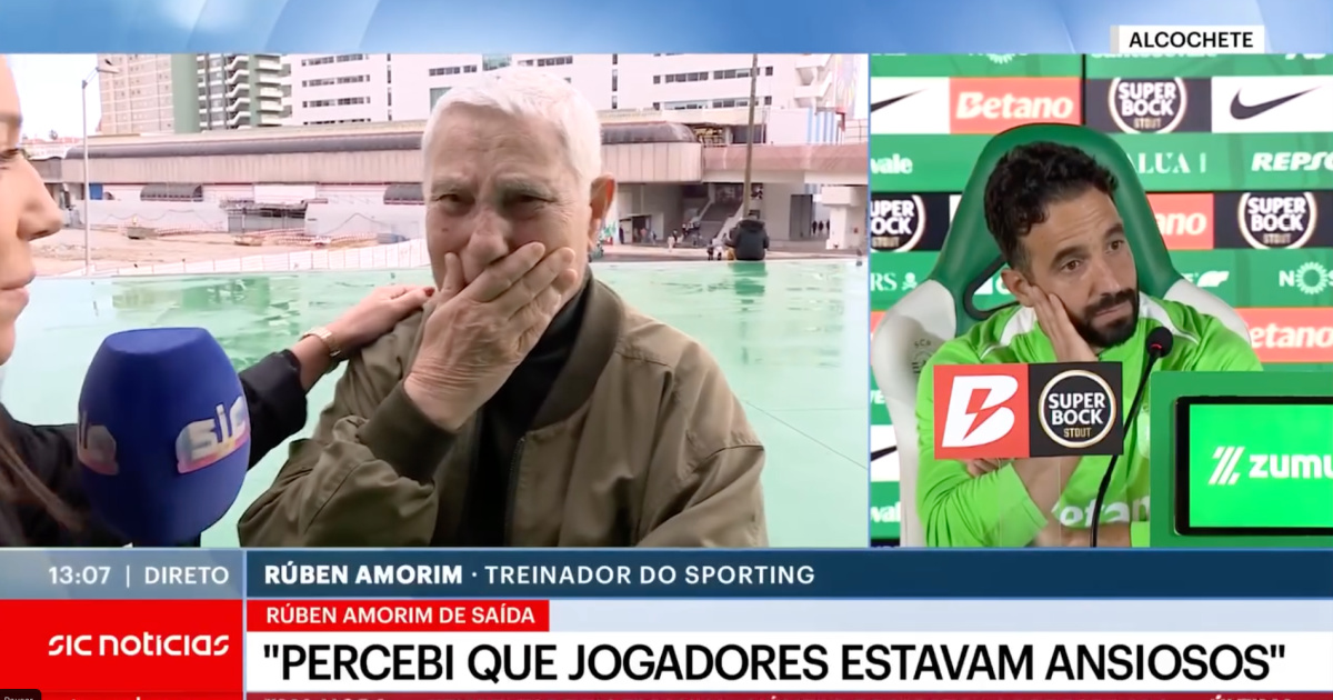 Rúben Amorim confrontado com o vídeo do adepto que foi filmado a chorar - Jornal Desportivo