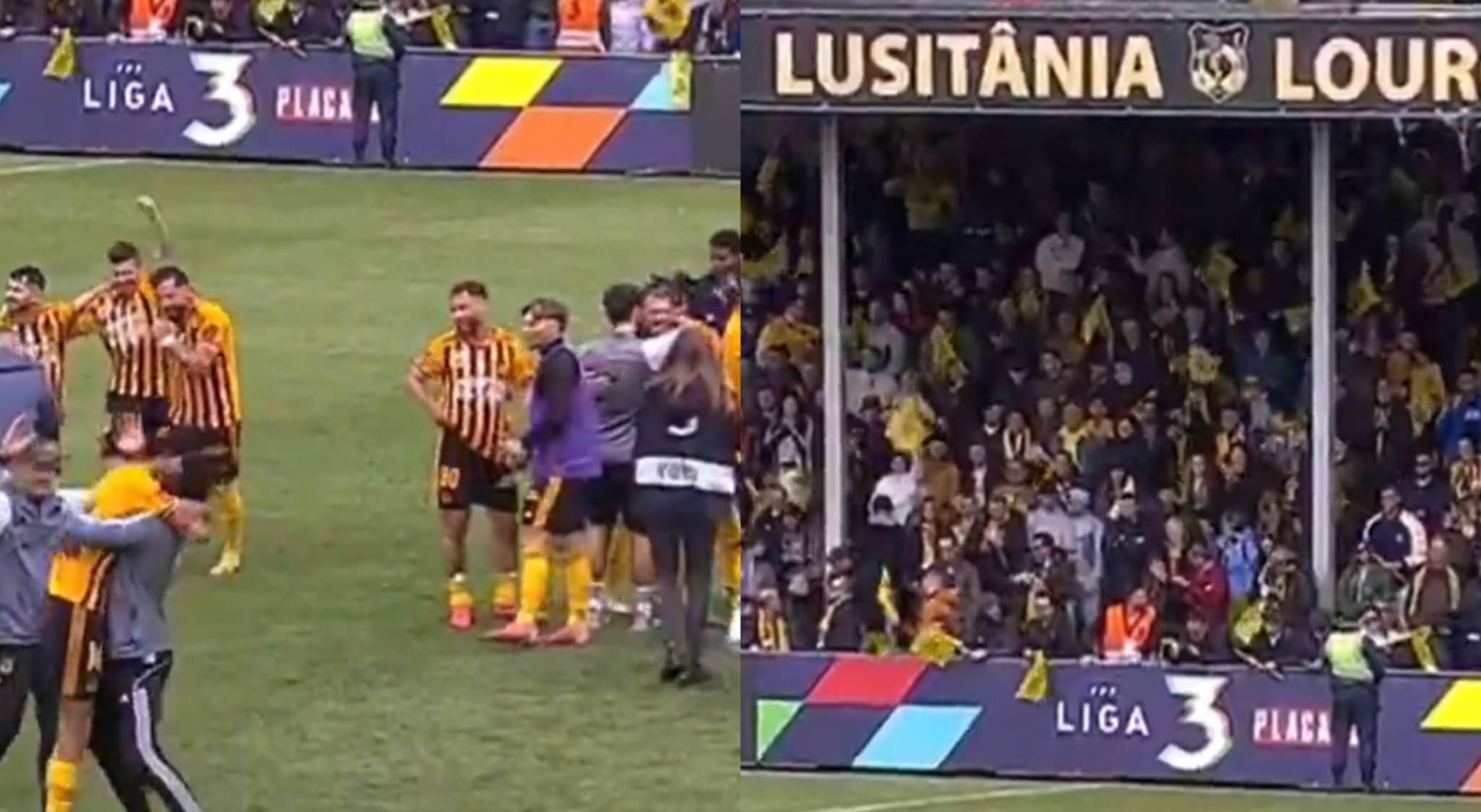 Lusitânia de Lourosa subiu à 2ª divisão pela primeira vez e a festa foi ...